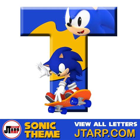 Free Sonic The Hedgehog Printable Letters And Numbers 3d
