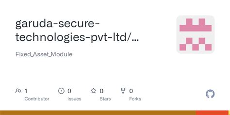 Github Garuda Secure Technologies Pvt Ltdfixedassetmodule Fixed