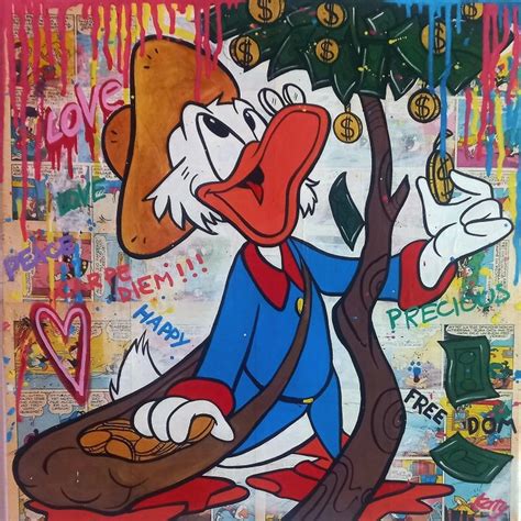 Scrooge And His Precious Tree Acrylic On Canvas 40 X 40 Catawiki