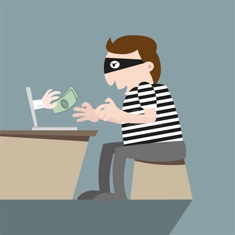 Computer Thief Stock Vector Illustration Of Invade Identity 36935303