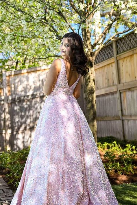 Purple Sparkly Prom Dresses