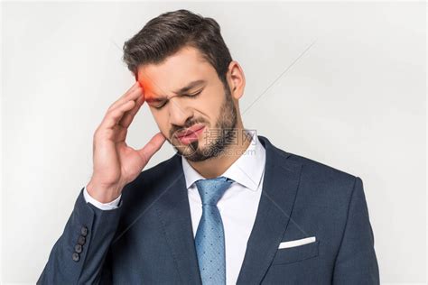 患头痛的青年商人孤高清图片下载 正版图片502578412 摄图网
