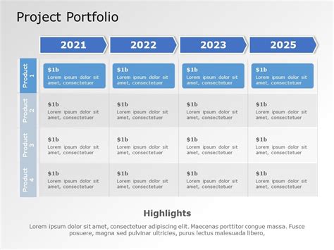 Free Project Portfolio Management Project Portfolio Templates SlideUpLift