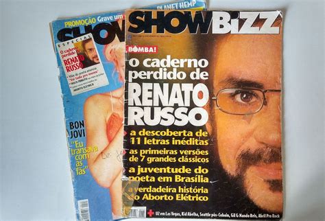 02 Revistas Showbizz O Caderno Perdido De Renato Russo Livro