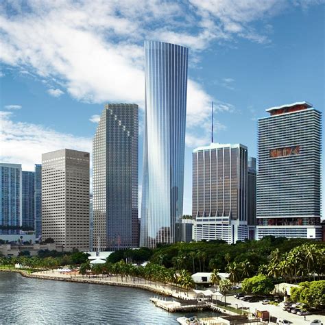 One Bayfront Plaza By Kpf To Become Miamis Joint Tallest Building