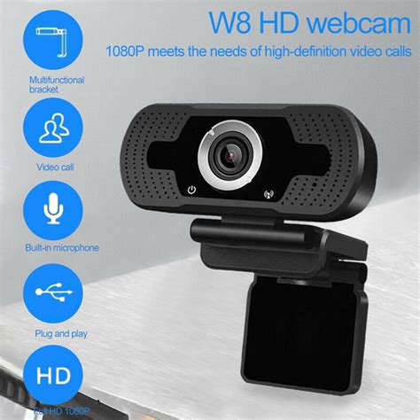 1080p Computer Pc Hd Webcam Video Camera With Micr Grandado