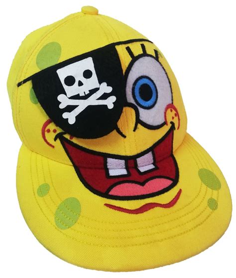 Spongebob Squarepants Hat Mens Yellow Fit Hat Size S… Gem