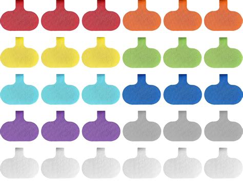 30pcs Cable Labels Multi Color Label Tags Reusable Wire Label