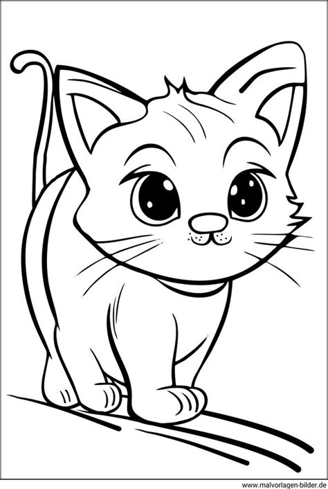 Katze Schleicht Sich An Ausmalbild