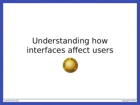 Ppt Understanding How Interfaces Affect Users Overview Expressive