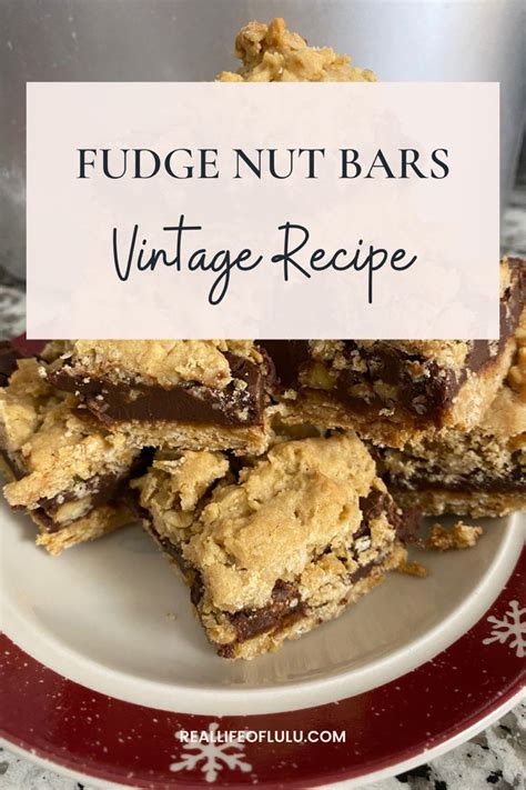 Old Fashioned Fudge Nut Bars Fudge Easy Fudge Cookies Nut Dessert
