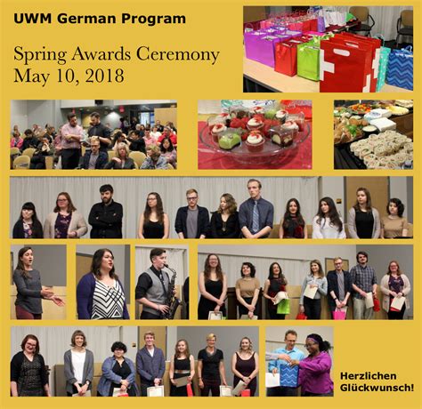 2018 Uwm German Program Spring Awards Ceremony German