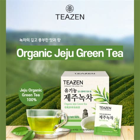 Teazen Organic Jeju Green Tea 40t 100t Now In Seoul