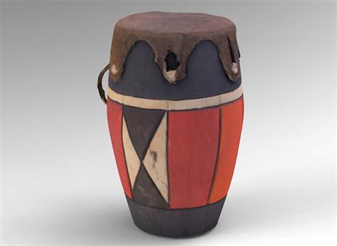 아프리카 드럼 3d 모델 20 Obj Free3d
