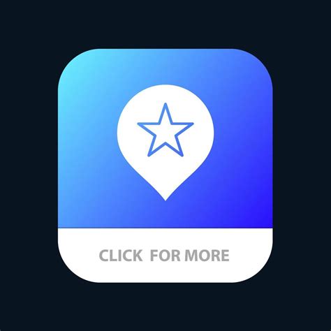 Location Stare Navigation Mobile App Button Android And Ios Glyph Version 19096317 Vector Art At