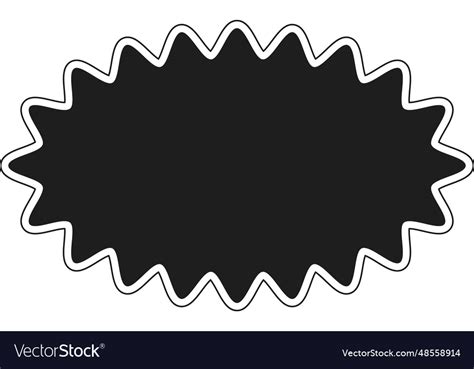 Sunburst Label Badge 20 Waves Starburst Promo Vector Image