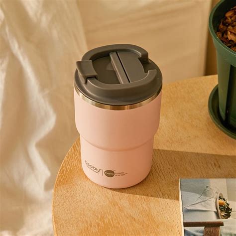 캐나다 아소부 세라믹 스텐 진공 보온보냉 텀블러 360ml 커피익스프레스 핑크 감도 깊은 취향 셀렉트샵 29cm