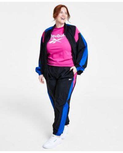 Blue Reebok Jackets For Women Lyst
