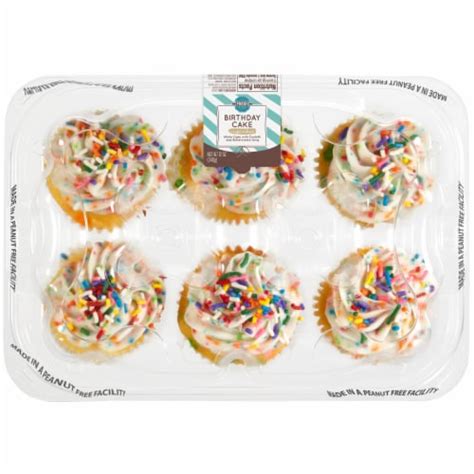 Bakery Fresh Goodness Birthday Cupcakes 6 Ct Harris Teeter