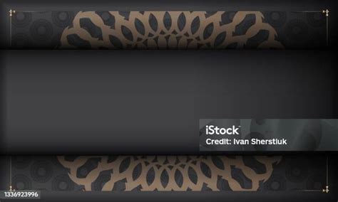 그리스 패턴엽서 인쇄 디자인용 템플릿입니다 고급 장식과 로고와 텍스트에 대한 장소 회색 배너 템플릿 0명에 대한 스톡 벡터 아트 및 기타 이미지 Istock