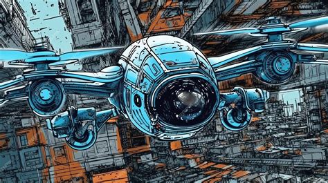 Premium Ai Image Aipowered Autonomous Drones Fantasy Concept