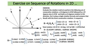 Translation Rotation And Transformation In Robotics Ppt