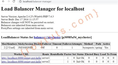 tomcat load balancing with apache using mod proxy roy tutorials