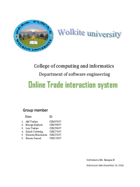 Group 1 Object Oriented System Analysis Design Project Pdf Use Case