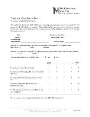 Fillable Online PROGRAM ADMINISTRATION SCALE Fax Email Print PdfFiller