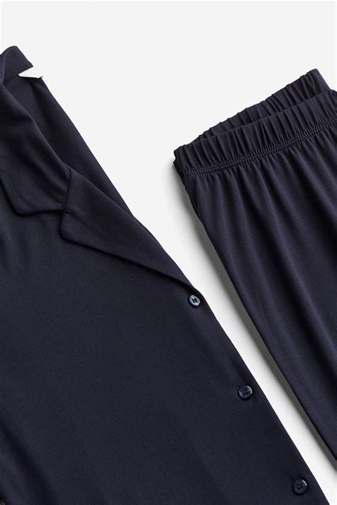 Mama Before And After Pyjamas Navy Blue Ladies Handm Gb