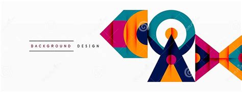 Geometric Vector Abstract Background Design Stock Illustration