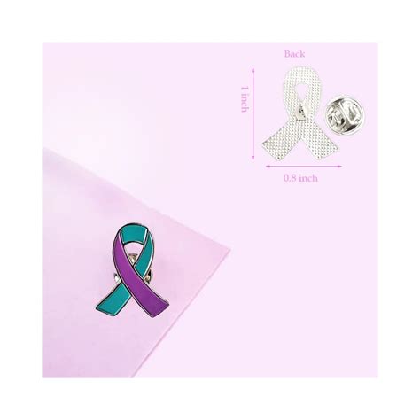 Buy Suicide Prevention Awareness Ribbon Pin Purple And Teal Awareness