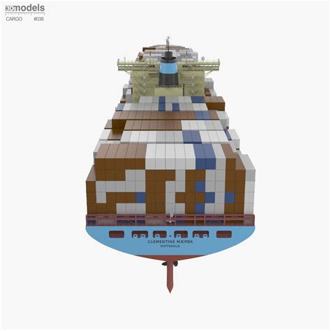 Maersk C Class Container Ship 3d Model Download Cargo Ship On