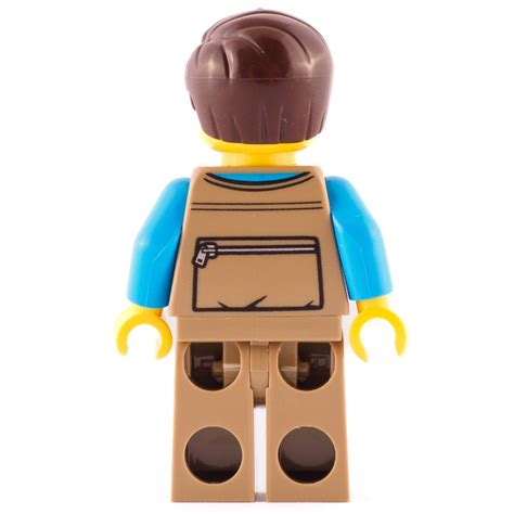 Lego Set Fig 009268 Dark Tan Torso Dark Tan Legs Dark Brown Hair