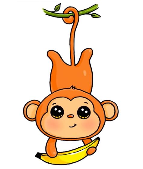 Cute Cartoon Monkeys To Draw