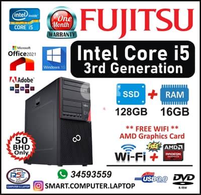 FUJITSU Core I Rd Gen Computer With GB Ram GB SSD Free WIFI Desktop Computers