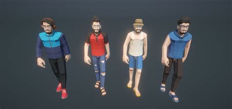 Modular Low Poly Characters