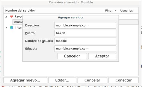 Mumble — Documentación De Maadix Docs