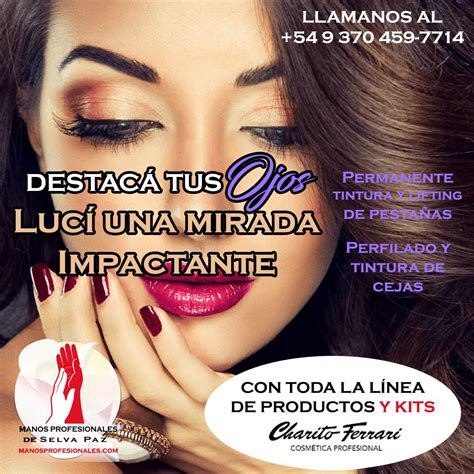 PERMANENTE DE PESTAÑAS Y CEJAS con KITS CHARITO FERRARI Manos