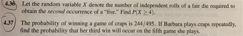 solved 4 30 let the random variable x denote the number of