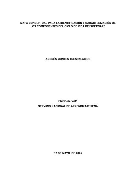 Mapa Conceptual Tipos De Software Y Taller Práctico Docx Pdf