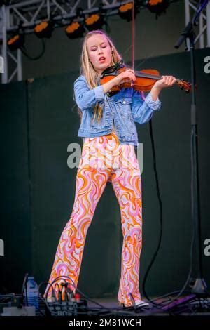 Fiddle Player Bronwyn Keith Hynes Is Shown Performing On Stage During A