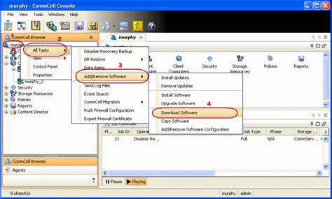 Upgrade From Commcell Console