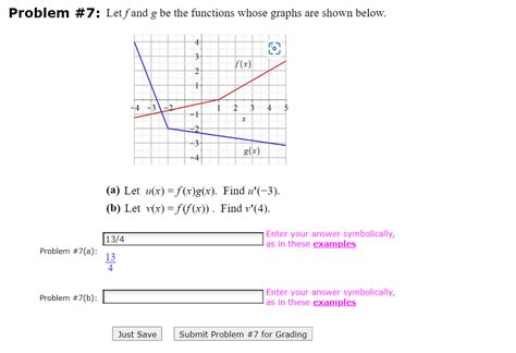 Solved Problem 7 Let F And G Be The Functions Whose