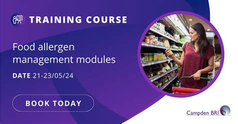 Campden Bri On Linkedin Food Allergen Management Modules Live Online Tutor Led Training Course…