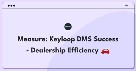 keyloop dms success metrics product analytics interview nextsprints