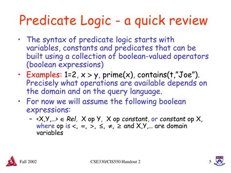 Ppt The Relational Model Relational Calculus Powerpoint Presentation