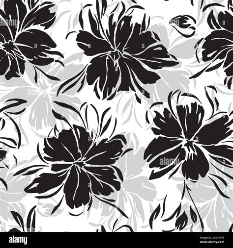 Abstract Floral Seamless Pattern Vector Illustration Background Stock Vector Image And Art Alamy
