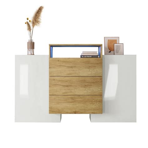 Ulife Kommode Moderner Kommode Sideboard Mit Mehrfarbige Led Lichteffekte