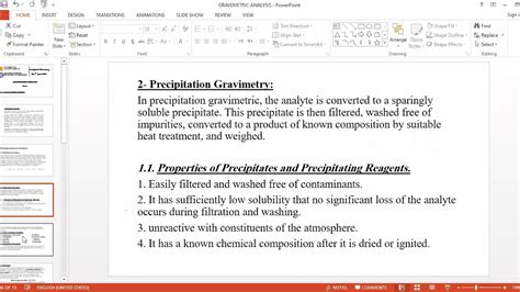 Gravimetric Analysis Part 2 Youtube